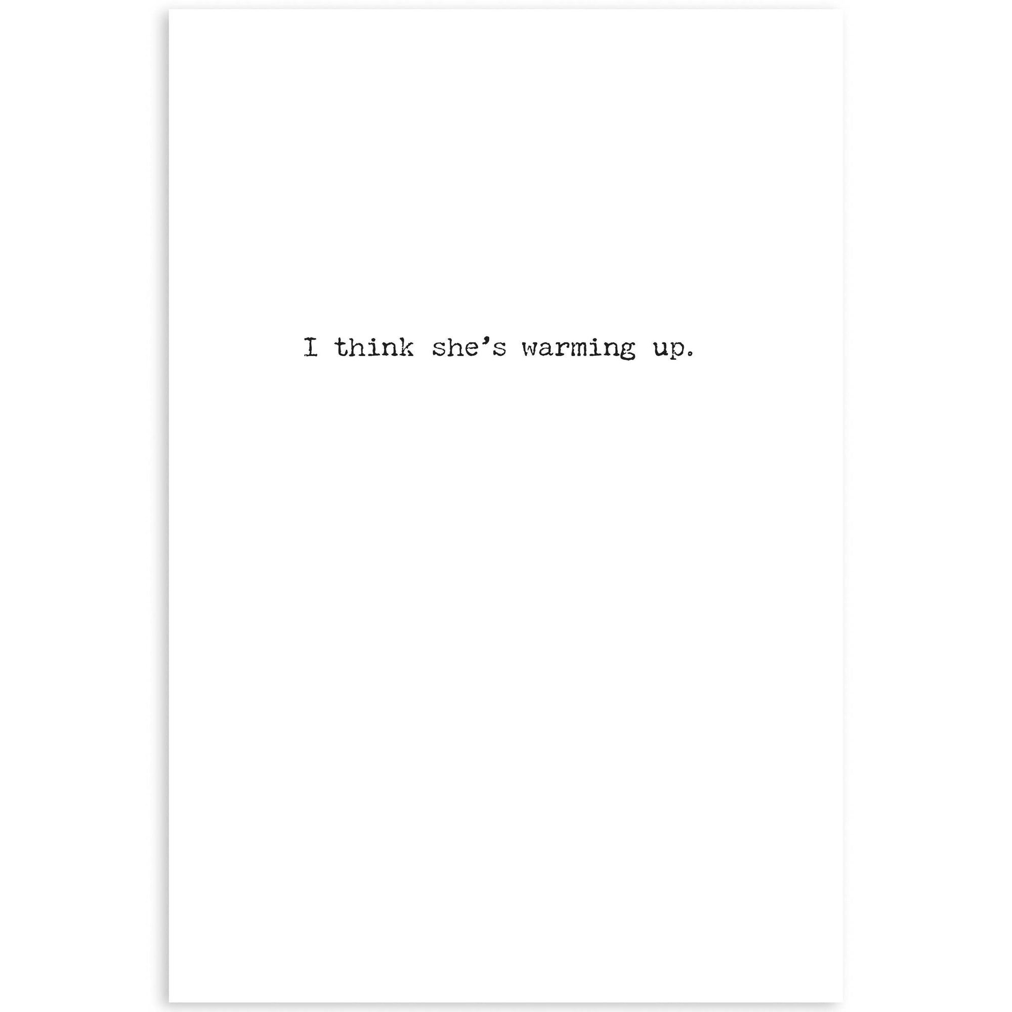 Fat Lady Sings Greeting Card - Age