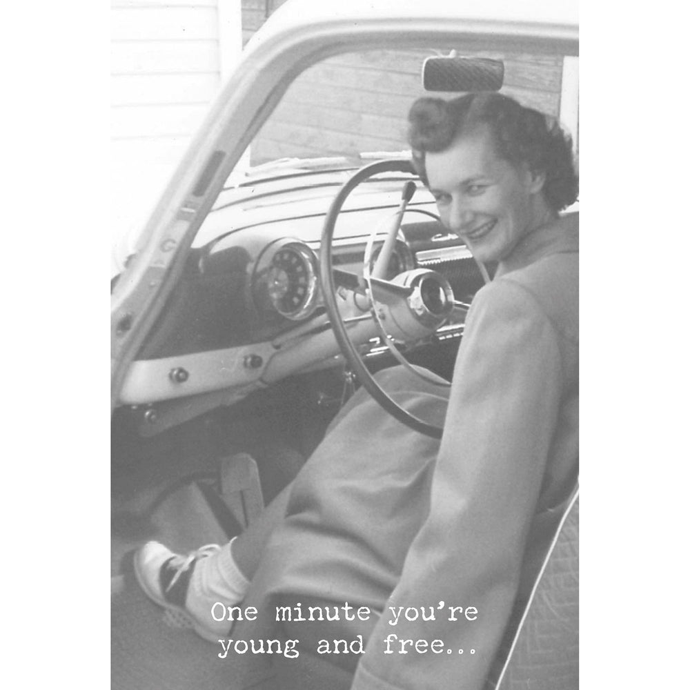 One Minute Funny Age Greeting Card - Age