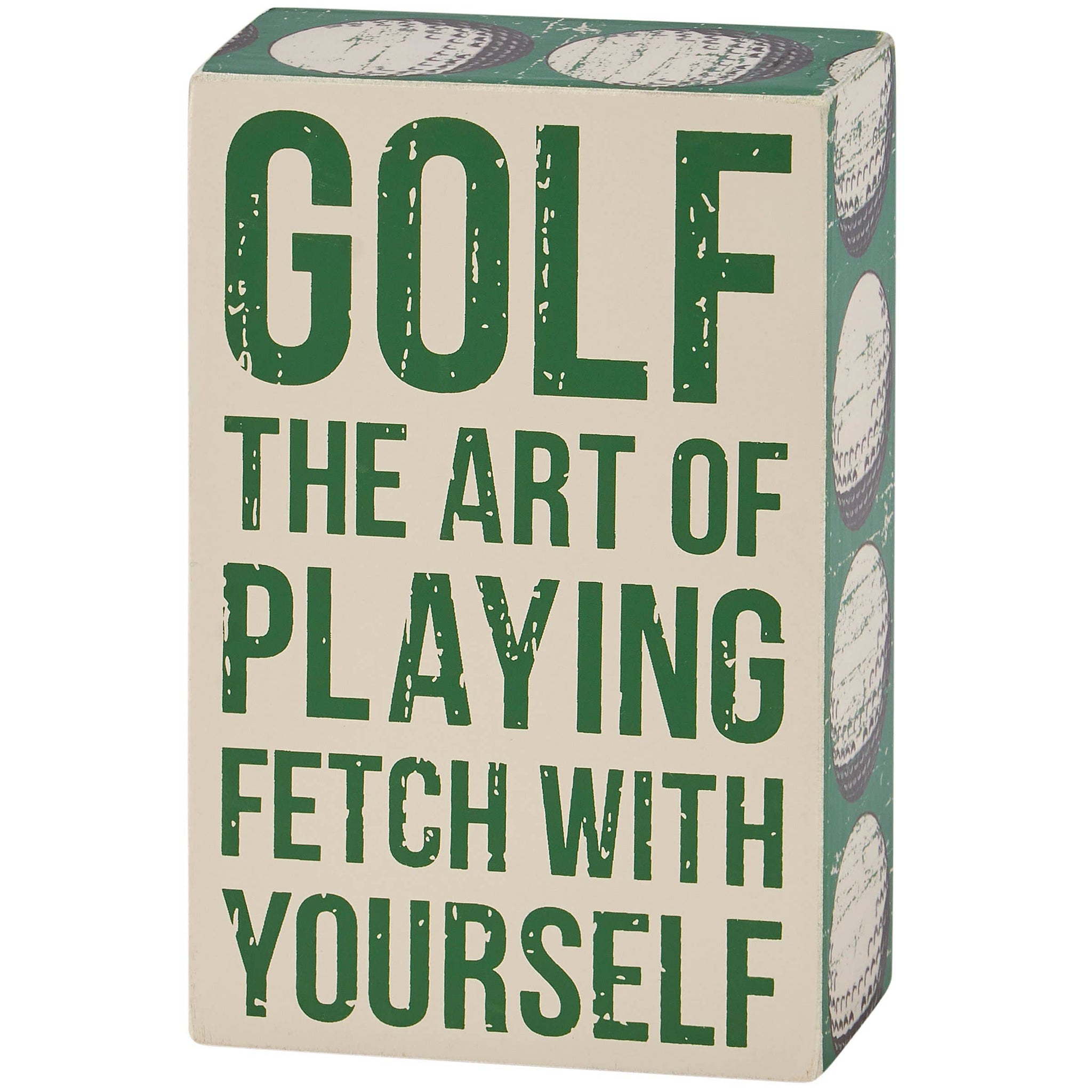 The Art Of Playing Fetch Box Sign