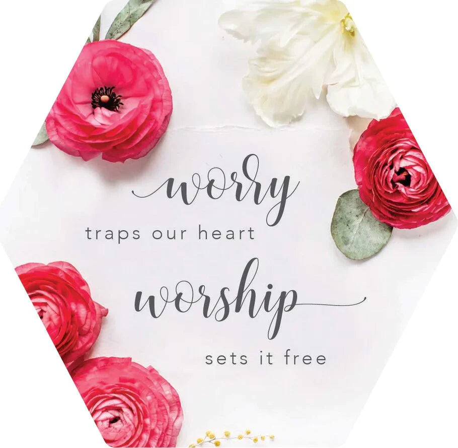 Hexagon Magnet Worry Traps our Heart