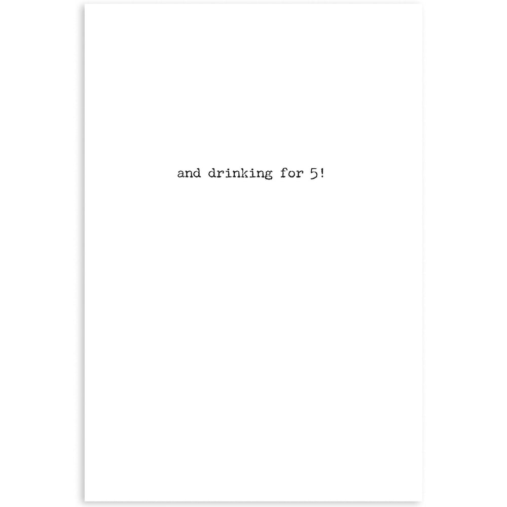 Drinking Greeting Card