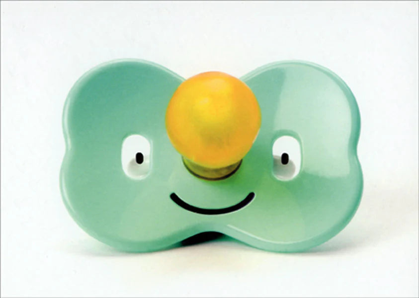 Baby Greeting Card Pacifier Face